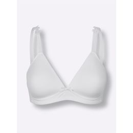 w&auml;schepur w&auml;schepur Damen Schalen-BH ohne B&uuml;gel, wei&szlig;, Gr&ouml;&szlig;e 85D
