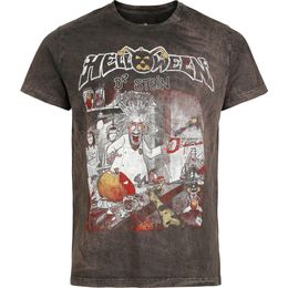Helloween Dr. Stein T-Shirt grau in L 20495-Helloween