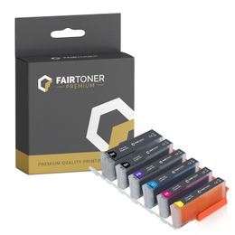 FairToner 6er Premium Multipack Set kompatibel f&uuml;r Canon PGI-580 CLI-581 XXL Pixma TS 8351 Druckerpatronen