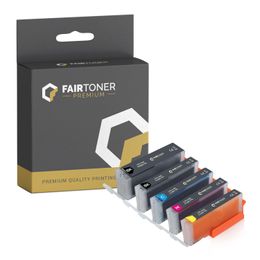FairToner 5er Premium Multipack Set kompatibel f&uuml;r Canon PGI-580 CLI-581 XXL Pixma TS 6150 Druckerpatronen