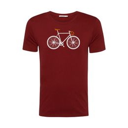 Greenbomb T-Shirt ' Bike Two Guide ' Herren Gr&ouml;&szlig;e M burgunder