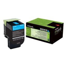 Original Lexmark 80C2XCE / 802XC Toner Cyan