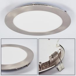 hofstein Finsrud Einbauleuchte LED Nickel-Matt, 1-flammig