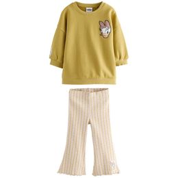 next Set Mädchen Größe 110 hellbeige / khaki / rosa / weiß