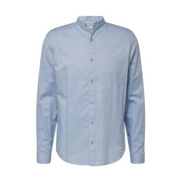 Nowadays Button Up Shirt male Blue size S