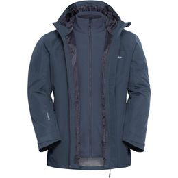 Jack Wolfskin Taubenberg 3In1 Doppeljacke Herren - blau - Gr. M - Polyester