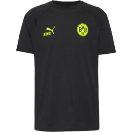 Puma Borussia Dortmund T-Shirt Herren - schwarz - Gr. M - Baumwolle