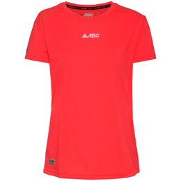 ABC Funktionsshirt Damen - rot - Gr. M - Polyester