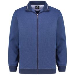 Gro&szlig;e Gr&ouml;&szlig;en Hajo Sweatjacke in "Stay Fresh"-Qualit&auml;t Farbe royalblau Gr&ouml;&szlig;e: 4XL