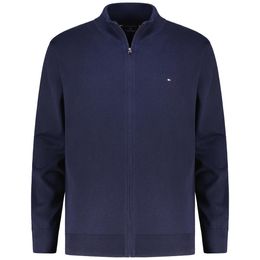 Große Größen Tommy Hilfiger Feinstrickjacke mit Kaschmir Farbe marine Größe: 4XL