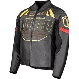 Icon Contra 3 Rizz Rizz, Lederjacke perforiert