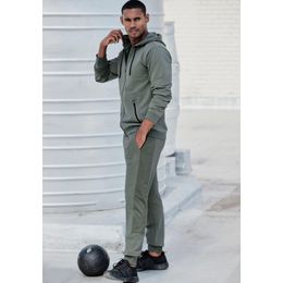 Le Jogger Herren Kapuzensweatjacke, gr&uuml;n, Gr&ouml;&szlig;e S (44/46)