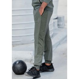 Le Jogger Herren Sweatpants, gr&uuml;n, Gr&ouml;&szlig;e M (48/50)
