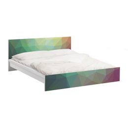 Bilderwelten M&ouml;belfolie f&uuml;r IKEA Malm Bett 160 cm Breite einzigartig modern - No.RY32 Triangular - Geometrisch blasenfreies Verkleben