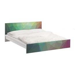 Bilderwelten M&ouml;belfolie f&uuml;r IKEA Malm Bett 180 cm Breite einzigartig modern - No.RY32 Triangular - Geometrisch blasenfreies Verkleben