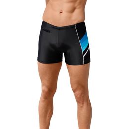 Naturana Herren Badehose schwarz-smaragd, Gr&ouml;&szlig;e 9