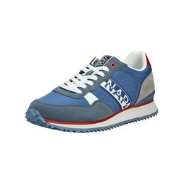 Napapijri Herren Sneaker "Napapijri Sneaker Lederimitat/Textil", Gr. 43, blau, Lederimitat, Textil, Schuhe