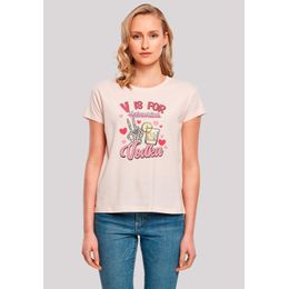 F4NT4STIC Damen T-Shirt "Anti Valentinstag V is for Vodka", pink, Gr. XS, Obermaterial: 100% Baumwolle, Shirts, Premium Qualit&auml;t
