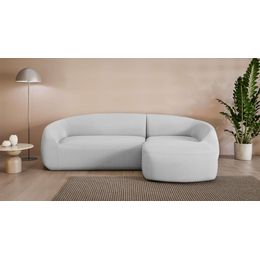 Ecksofa "YANI, L-Form, Designersofa, organische Form, Ma&szlig;e B/T/H: 255/170/81 cm", grau (hellgrau), B:255cm H:81cm T:170cm, 100% Polyester, LeGer Home by Lena Gercke, Sofas, Ecksofa, L-Form, Designersofa, organische Form, Ma&szlig;e B/T/H: 255/170/81 cm
