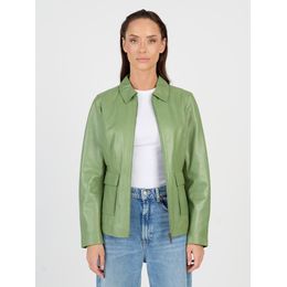 Lederjacke JCC "3102222", Damen, Gr. 34, gr&uuml;n (pale gr&uuml;n), Obermaterial: 100% Lammleder; Innenfutter: 100% Polyester, mit Knopf,&Auml;rmel mit &Auml;rmelschlitz, Jacken