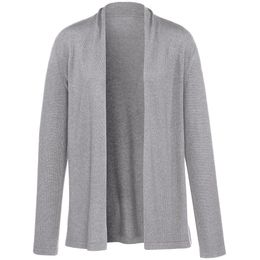 Peter Hahn - Strickjacke Modell Caro, grau, Gr. 40 / M - Seide