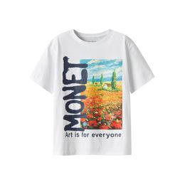 Two Soon T-Shirt 'Kunst' Jungen Gr&ouml;&szlig;e 134/140 marine / gr&uuml;n / orange / wei&szlig;