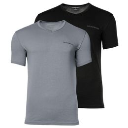 Emporio Armani T-Shirt Herren Gr&ouml;&szlig;e XL grau / schwarz