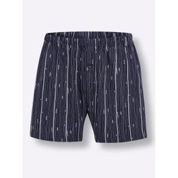 WITT Herren Boxershorts, 2x marine-bedruckt, Gr&ouml;&szlig;e 6