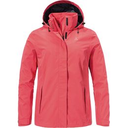 Schöffel Schöffel Gmund L Damen Regenjacke rosa 38 - Damenjacken