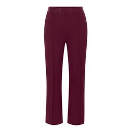 Rich & Royal Rich & Royal B&uuml;gelfaltenhose Damen Gr&ouml;&szlig;e 40 bordeaux / schwarz
