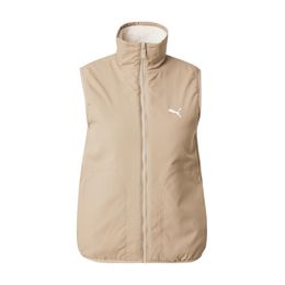 Puma Weste Damen Gr&ouml;&szlig;e XS dunkelbeige / wei&szlig;