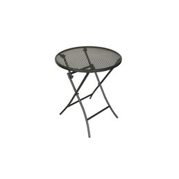 DEGAMO Klapptisch MOCCA 60cm rund, Streckmetall eisengrau