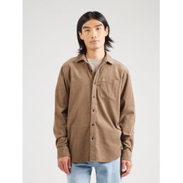Volcom Hemd 'Zander' Herren Gr&ouml;&szlig;e S camel / wei&szlig;