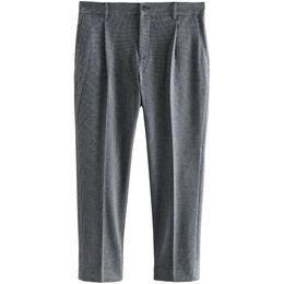 next B&uuml;gelfaltenhose Herren Gr&ouml;&szlig;e 54 rauchblau / wollwei&szlig;