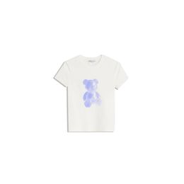 Bershka T-Shirt Damen Gr&ouml;&szlig;e M violettblau / lavendel / wei&szlig;