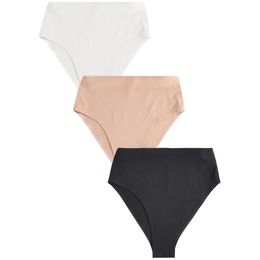 next Slip Damen Gr&ouml;&szlig;e 5XL beige / schwarz / wei&szlig;