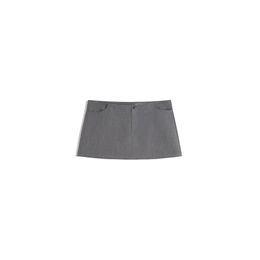 Bershka Skirt female Grey size M