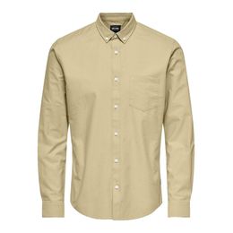 Only & Sons Only & Sons Hemd 'Alvaro' Herren Gr&ouml;&szlig;e XXL dunkelbeige