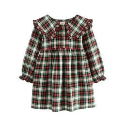 next Kleid Mädchen Größe 110 grün / rot / schwarz / weiß