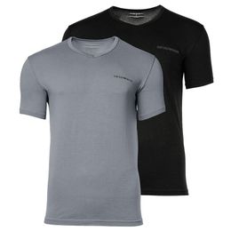 Emporio Armani Shirt male Grey, Black size XXL