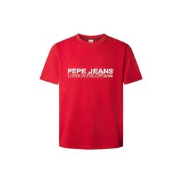 Pepe Jeans T-Shirt 'Matthew' Herren Gr&ouml;&szlig;e XS rot / wei&szlig;