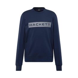 Hackett London Sweatshirt 'ESSENTIAL' Herren Gr&ouml;&szlig;e XXL blau / silbergrau