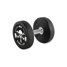 Rubber Dumbbell - Barbell Club Logo - 15.0 kg