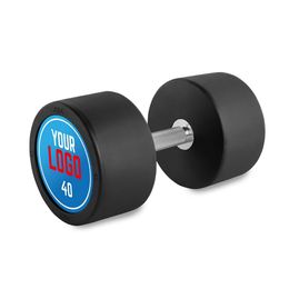 Rubber Dumbbell - Customer Logo - 40.0 kg