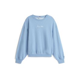 Tommy Hilfiger Sweatshirt 'CLASSIC' Damen Gr&ouml;&szlig;e XXXL hellblau / wei&szlig;
