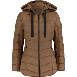 CR&Eacute;ATION L Damen Steppjacke mit abzippbaren &Auml;rmeln braun Gr&ouml;&szlig;e 38