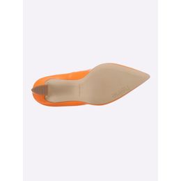 Heine Damen Pumps orange Größe 39