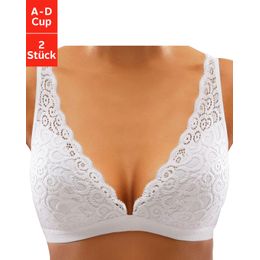 Petite Fleur Damen Bralette-BH 2xwei&szlig; Gr&ouml;&szlig;e 85C