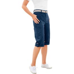 CR&Eacute;ATION L Damen Caprihose inklusive G&uuml;rtel marine Gr&ouml;&szlig;e 44