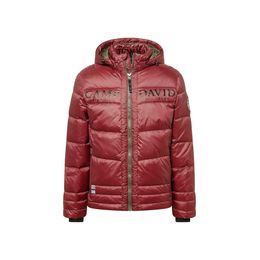 CAMP DAVID Jacke Herren Größe XXL burgunder / schwarz / weiß